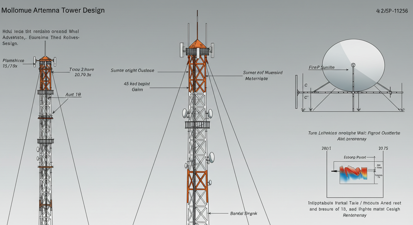 Menara Antena Monopole dengan Reka Bentuk Asas: Panduan - Menara Xys